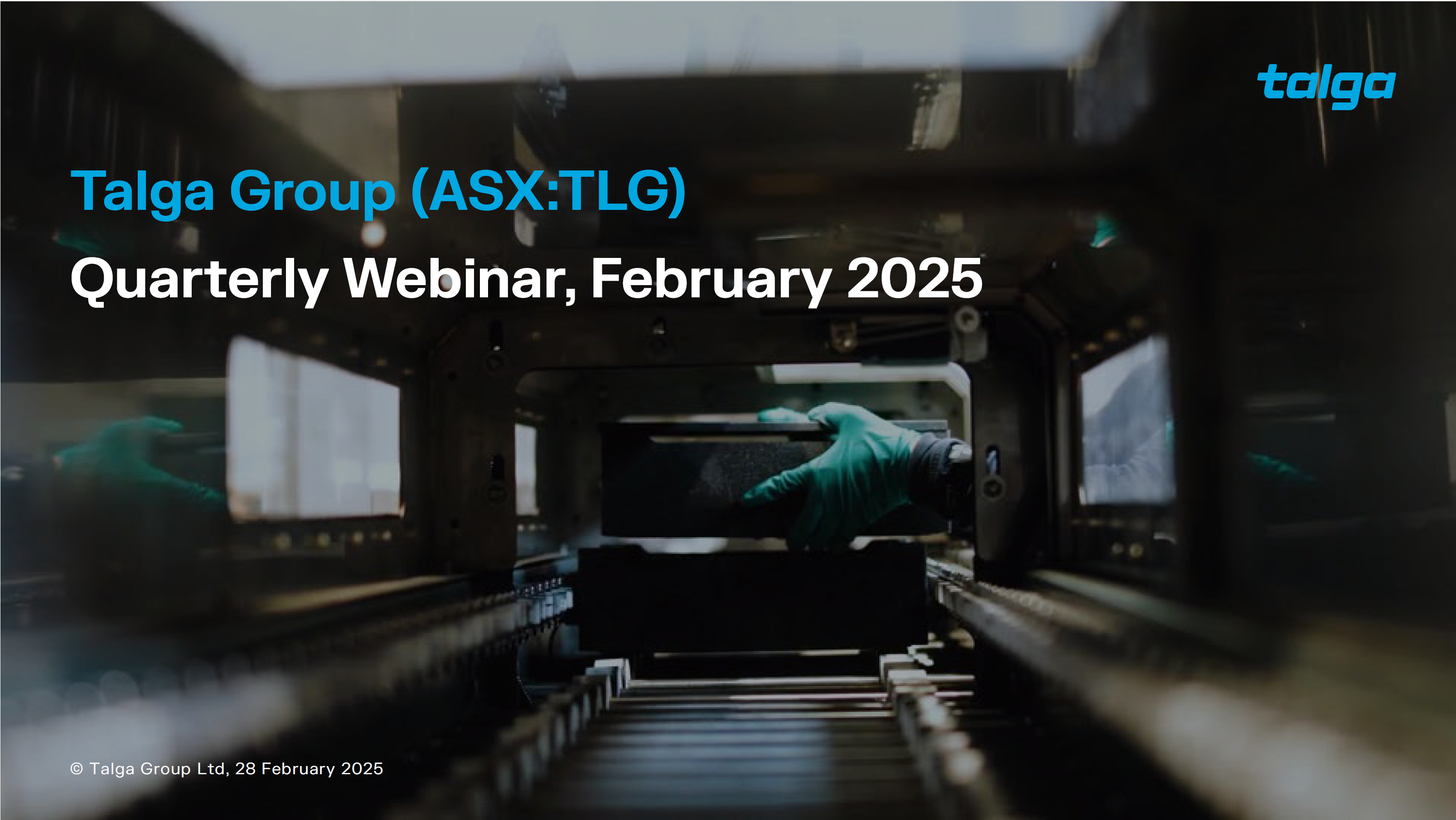 February 2025 Investor Webinar - Talga Group